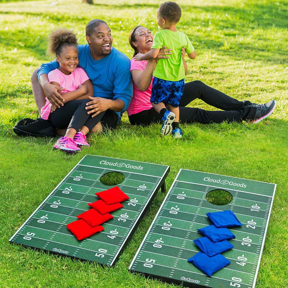 Corn hole game set is a top rental on Cloud of Goods. Simply reserve ...